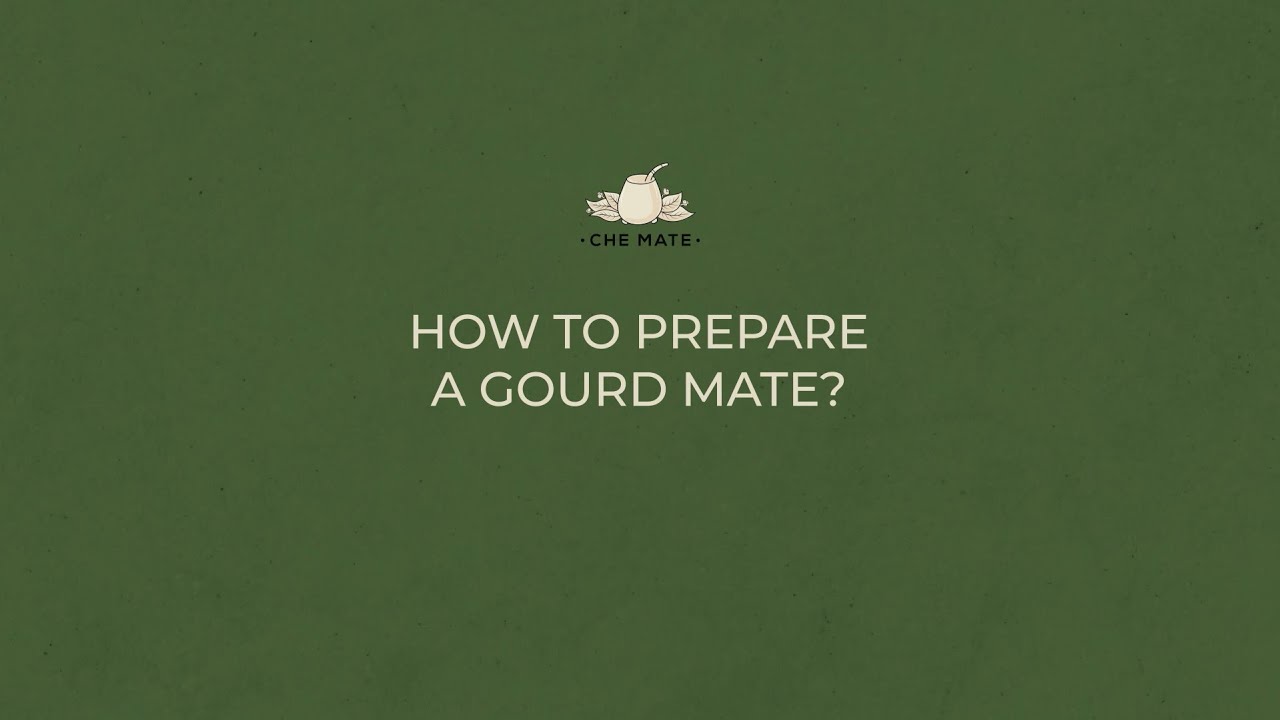 How to prepare a gourd mate? - YouTube
