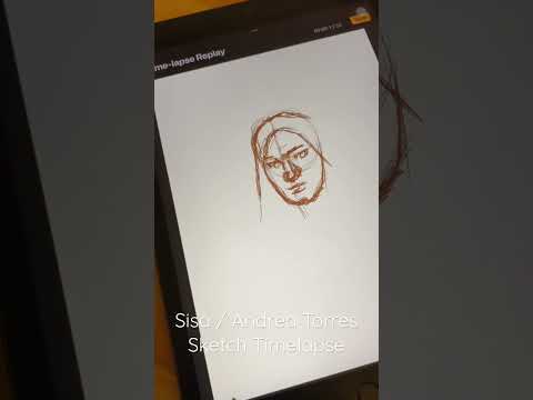 Sisa / Andrea Torres Sketch Timelapse | GMA Maria Clara at Ibarra #arr #shorts #mariaclaraatibarra