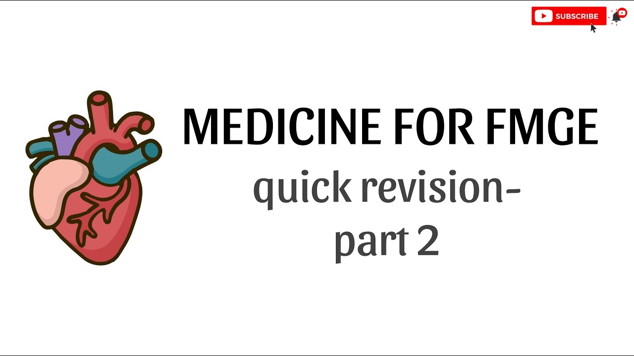 Medicine quick revision for fmge- part 2 #fmge #fmgepreparation # ...