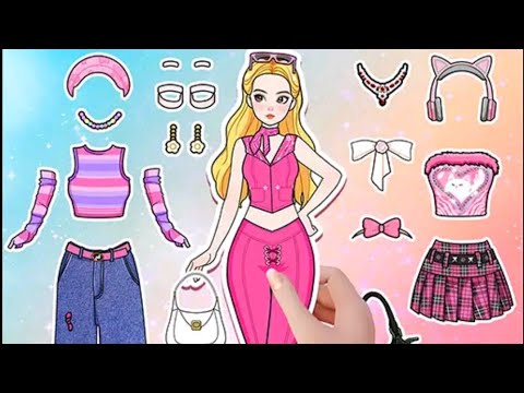 Paper Doll🪆 Diary: Dress Up DIY - Paper Doll Dressup and first day at ...