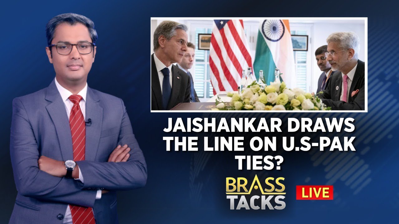 S Jaishankar Speech | EAM Talks Tough On US-Pak Ties | Brass Tacks With ...