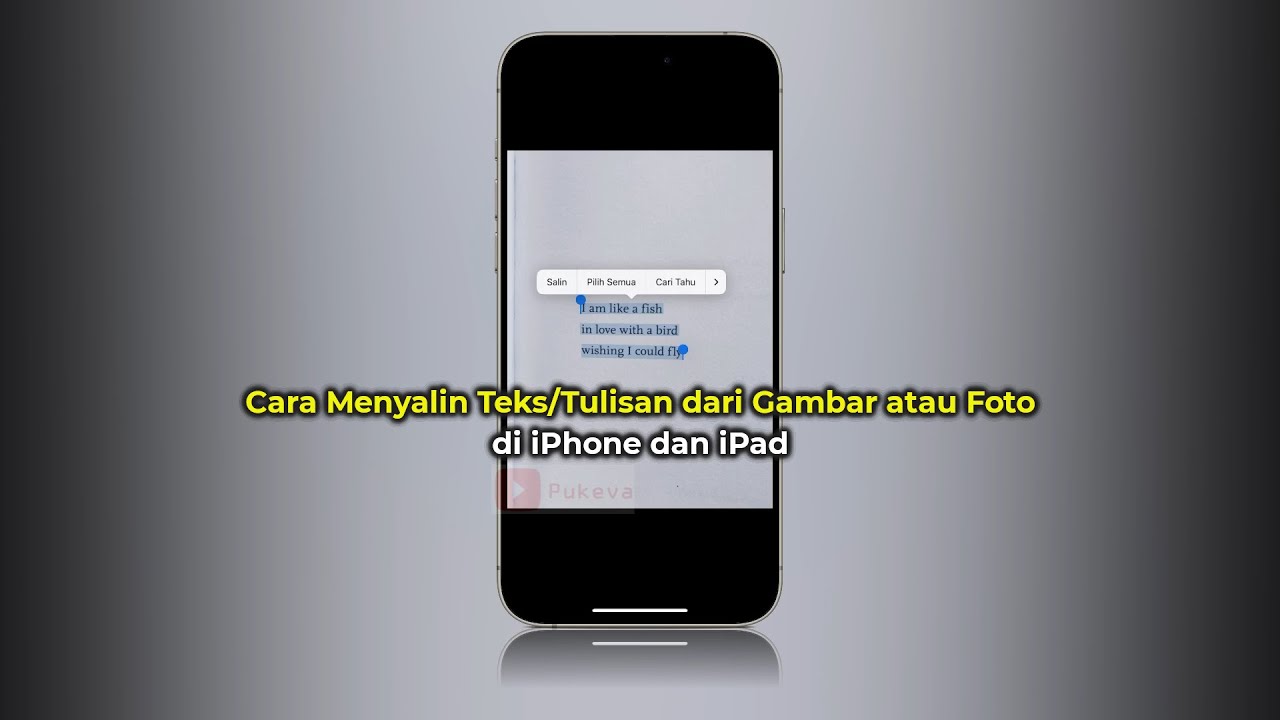 Cara Salin Teks Tulisan dari Gambar/Foto di iPhone dan iPad - YouTube