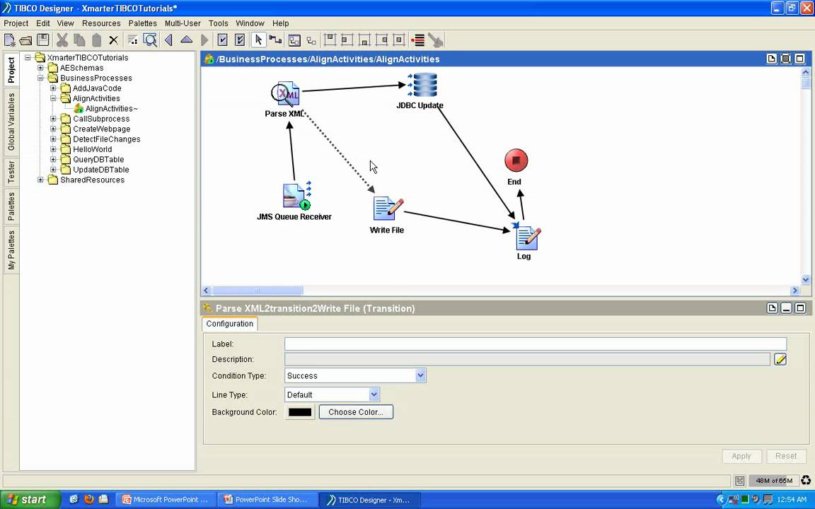 TIBCO Designer Tutorial - Align Process Activities - YouTube