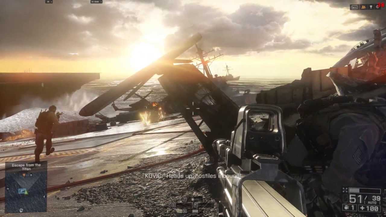 Battlefield 4 Campaign [Hard]1080p - Part 10 - Aircraft Carrier Fight ...
