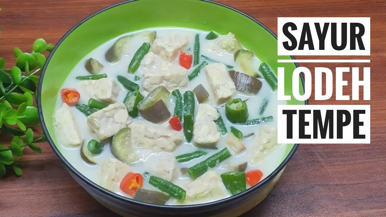 Cara membuat Sayur lodeh tempe simple enak bikin boros nasi - YouTube