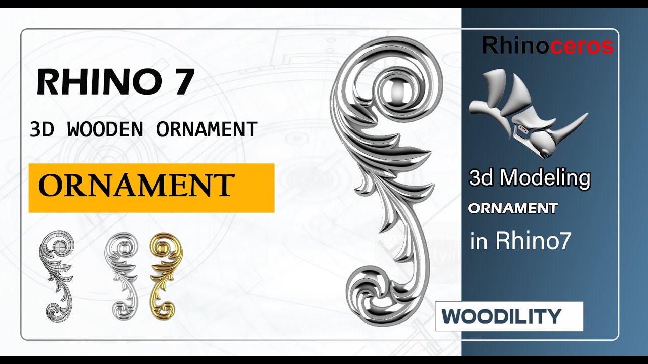 rhino tutorial- how to create wooden carved in rhino - YouTube