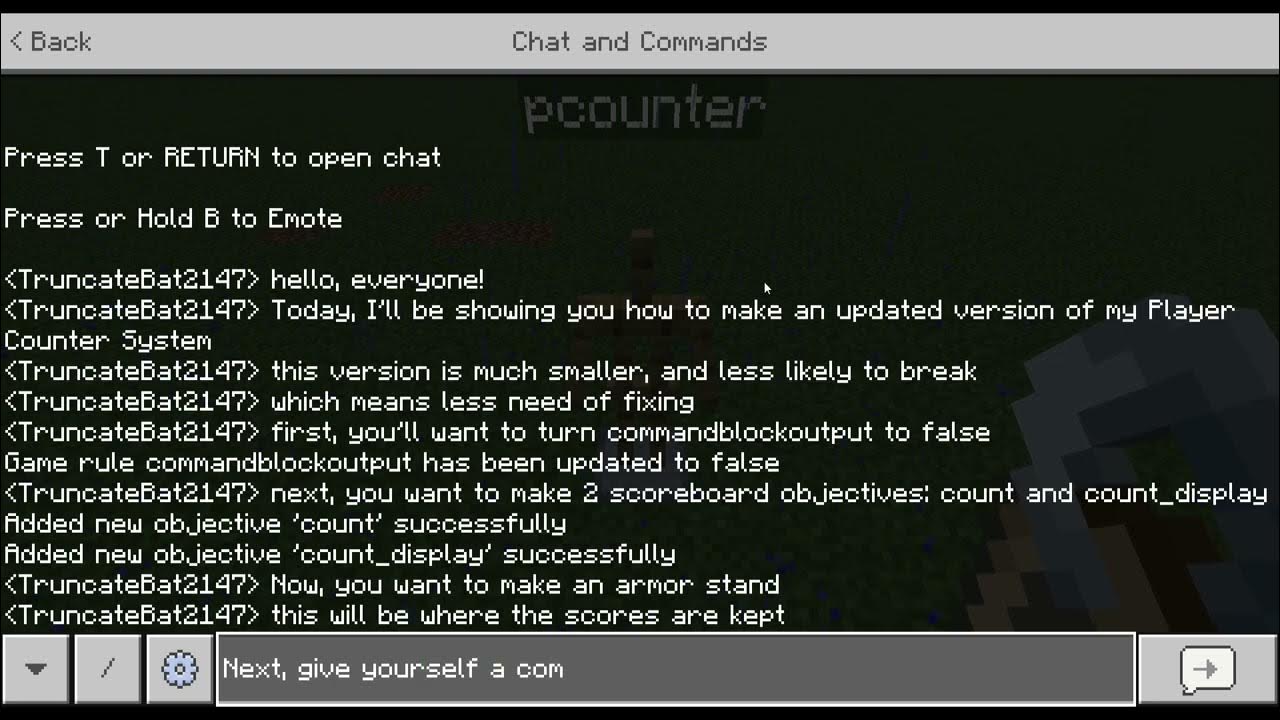 How To Make A Player Counter In Minecraft (Improved Design) - YouTube