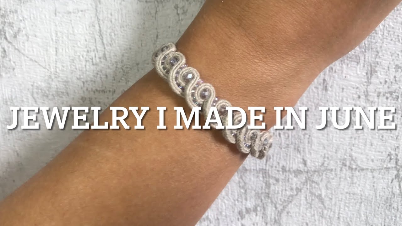 Jewelry I made in June / bracelets brooches and earrings as a part of ...