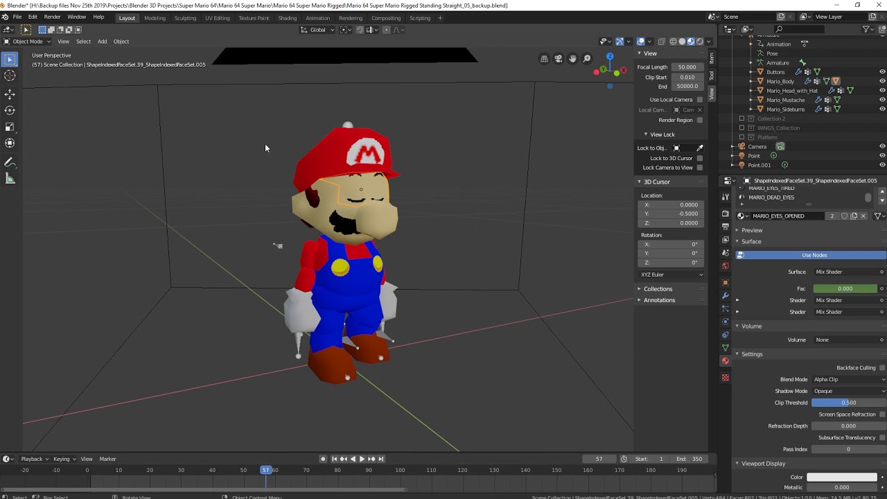 Animating Mario's Eyes - YouTube