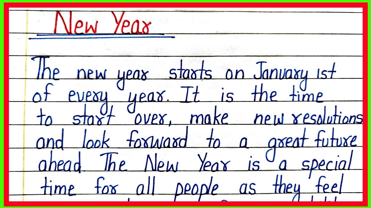 essay on new year in english/naye saal par nibandh/paragraph on new ...
