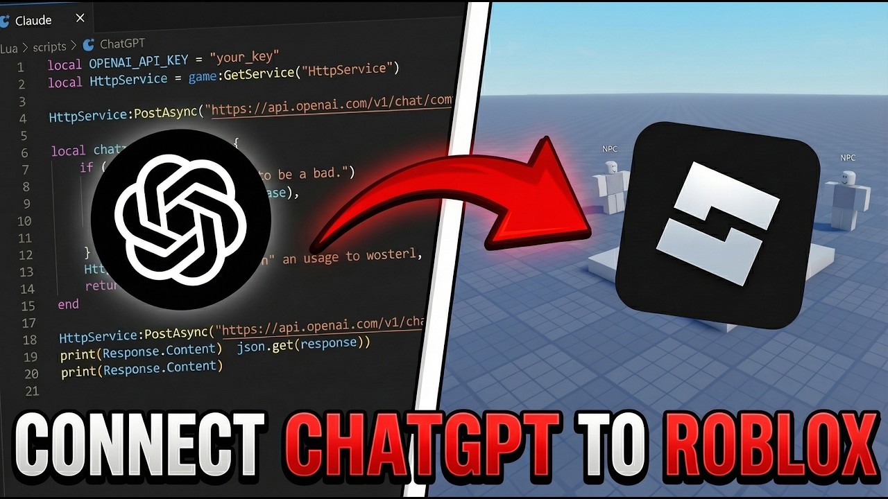 (UPDATED NEW ROBLOX MCP) How to Use ChatGPT in Roblox Studio (Codex ...