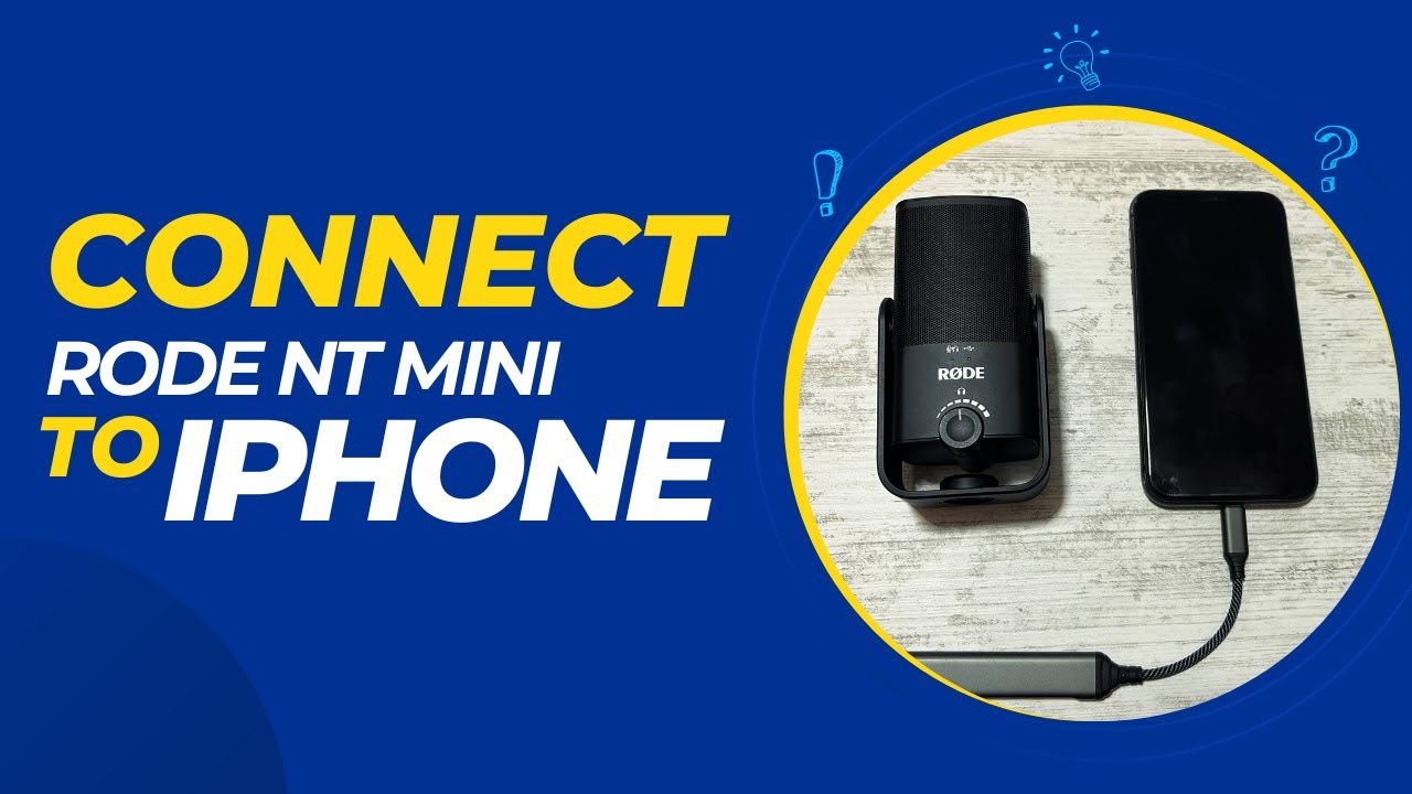 Connect RODE NT Mini USB microphone to IPhone - YouTube
