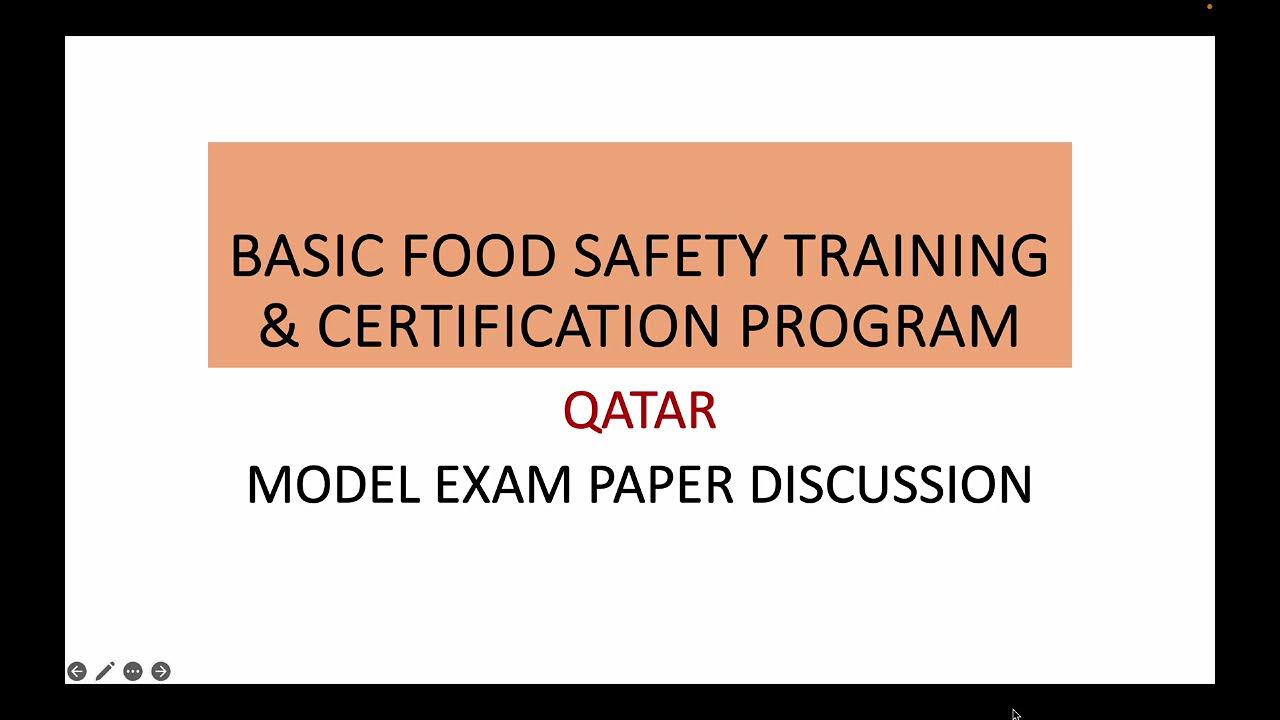 Qatar chamber exam for food handler - Model paper & Answers/ food ...