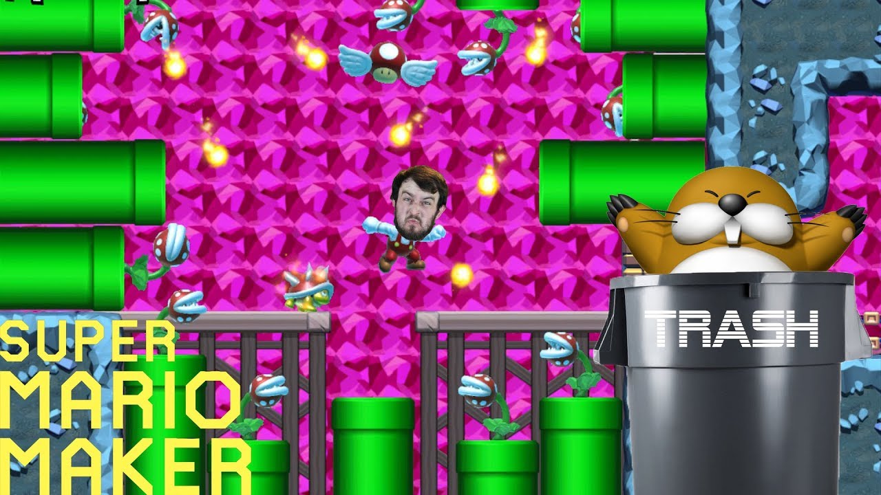 No Skip Super Expert Garbage - Super Mario Maker - YouTube