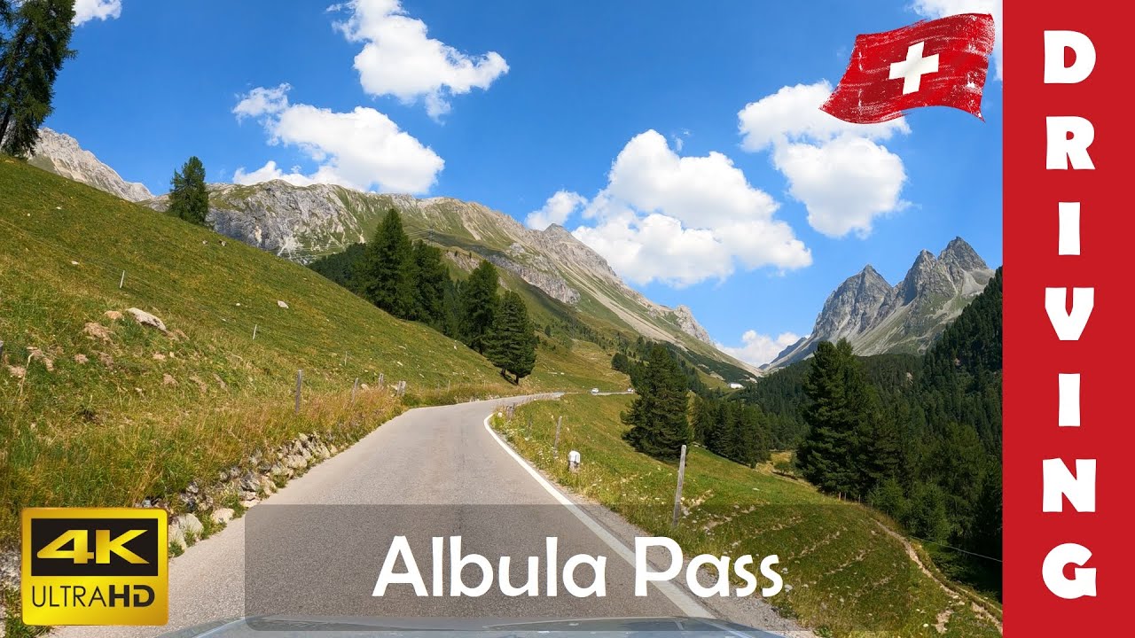Driving in Switzerland 12: Albula Pass | Swiss Alps | 4K 60fps - YouTube