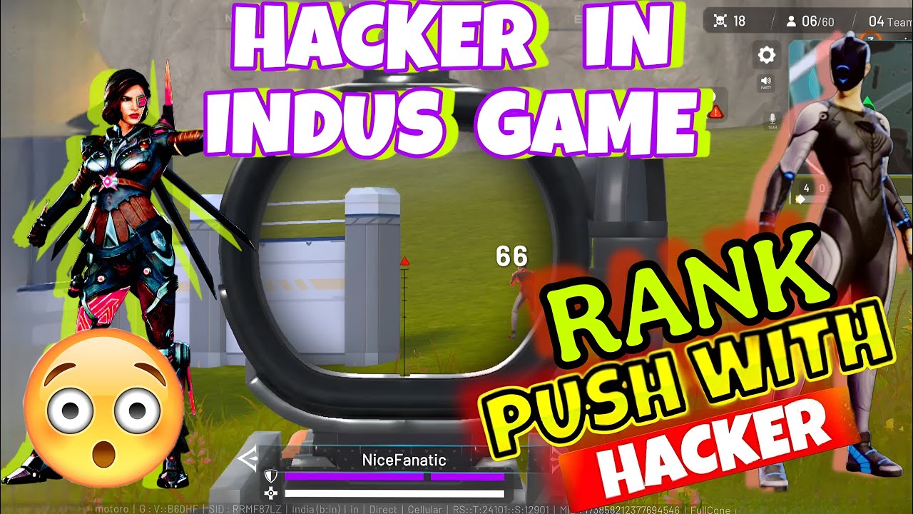 Hacker 😱 In Indus Game | Indus BR Rank Push With Real Hacker | 47 ...