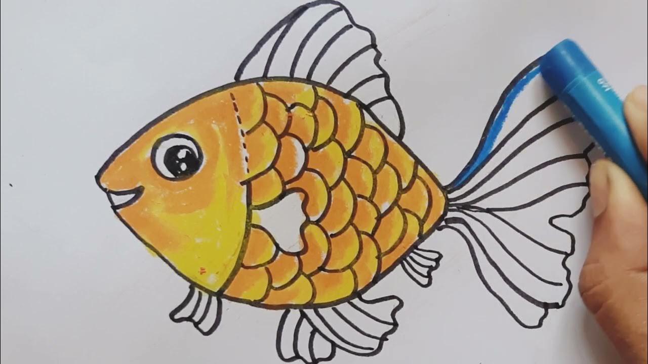 Easy Fish Drawing Step by Step// Fish Drawing//Machli Drawing - YouTube