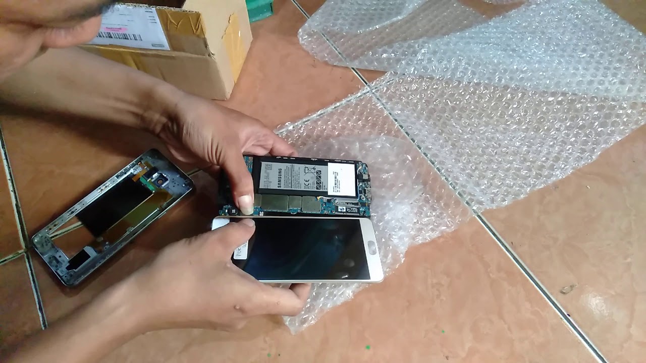 Tes lcd kw Samsung note 5 seharga 750rb - YouTube