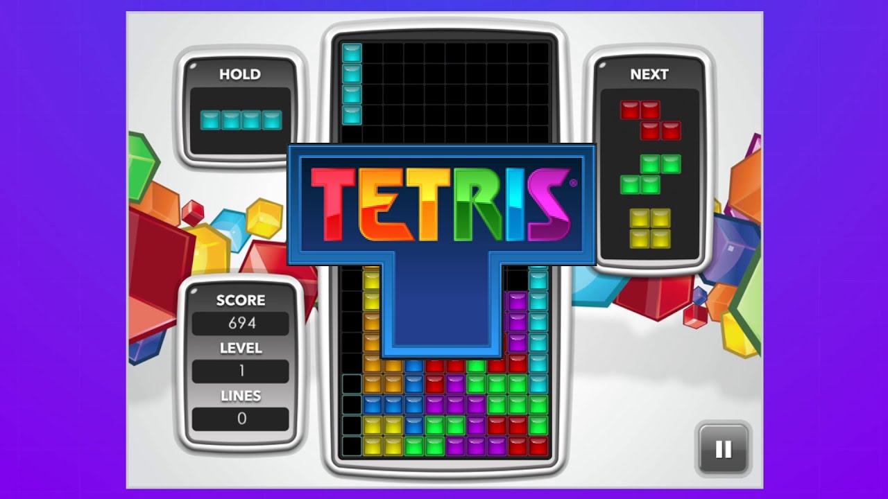 Tetris gameplay | 896k score | 18 perfect levels | no commentary - YouTube