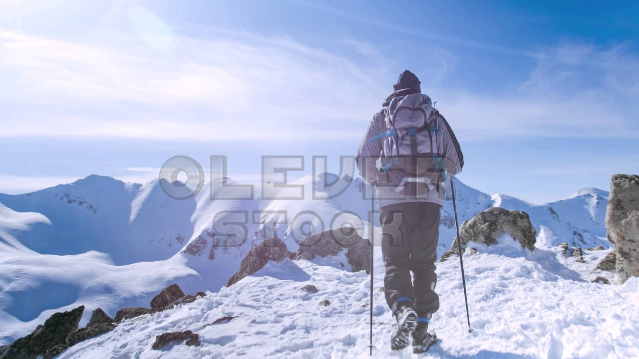Snow Hiker Hiking Adventure Mountain Travel Outdoor Trekking Extreme ...