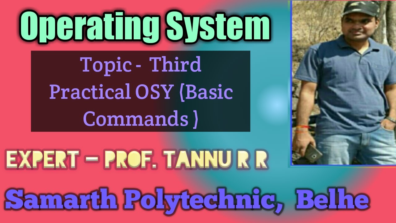 Third Practical OSY( Basic Commands Executions on Linux ) - YouTube