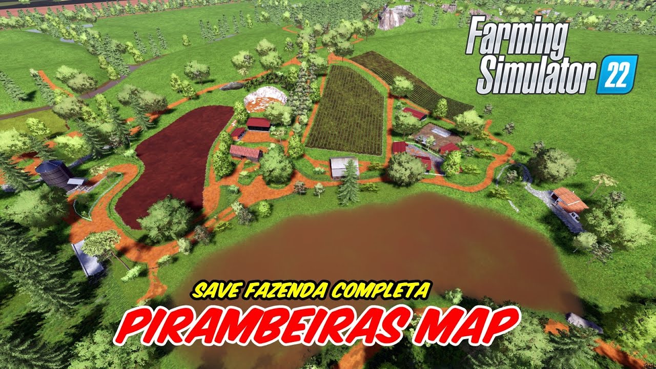Pirambeira Map = Save de uma fazendinha completa para o Mapa. - YouTube