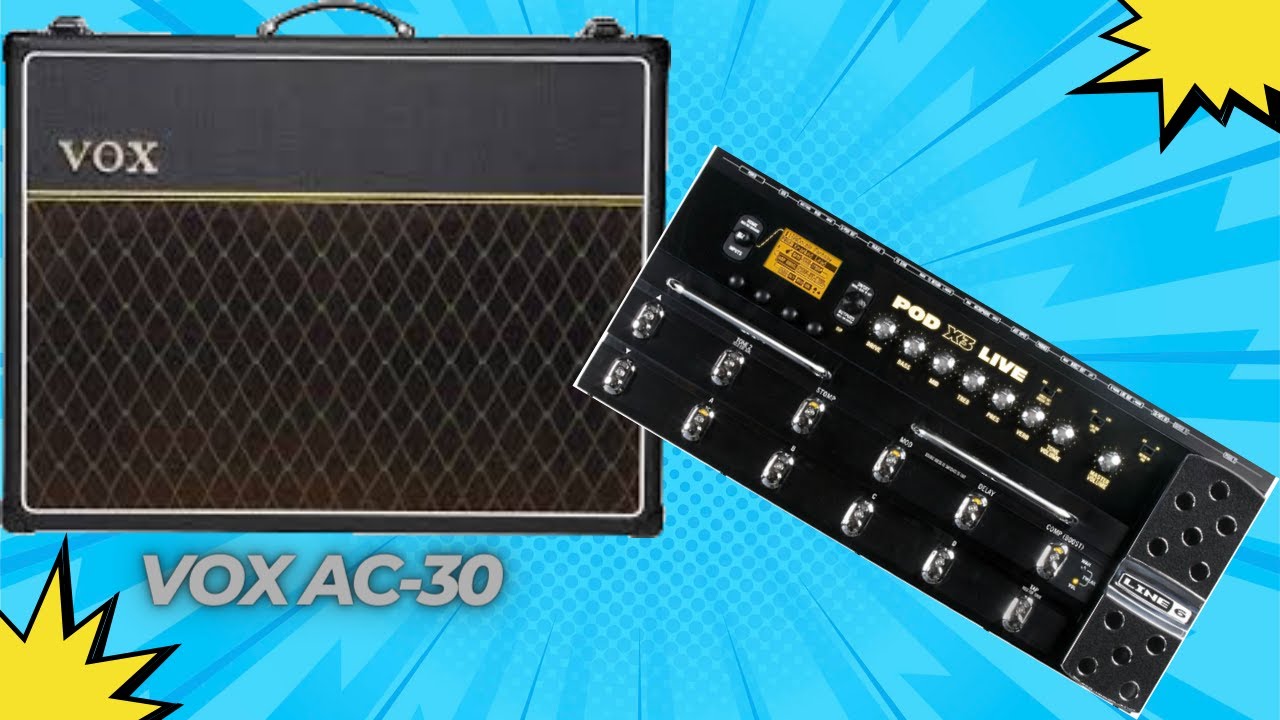 VOX AC-30 DA POD X3 LIVE - YouTube