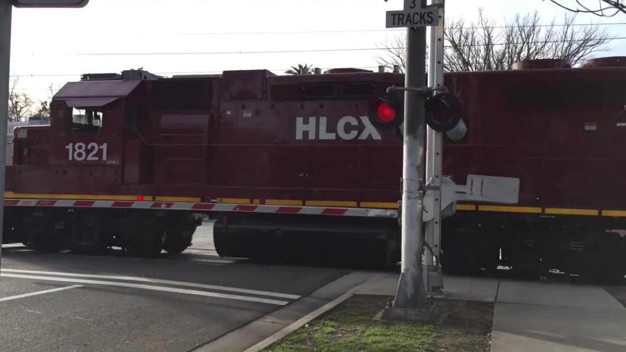 HLCX On Union Pacific LRS94 Local Southbound and Light rail, T Street ...