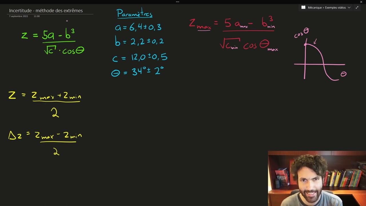Incertitudes - méthode des extrêmes - YouTube