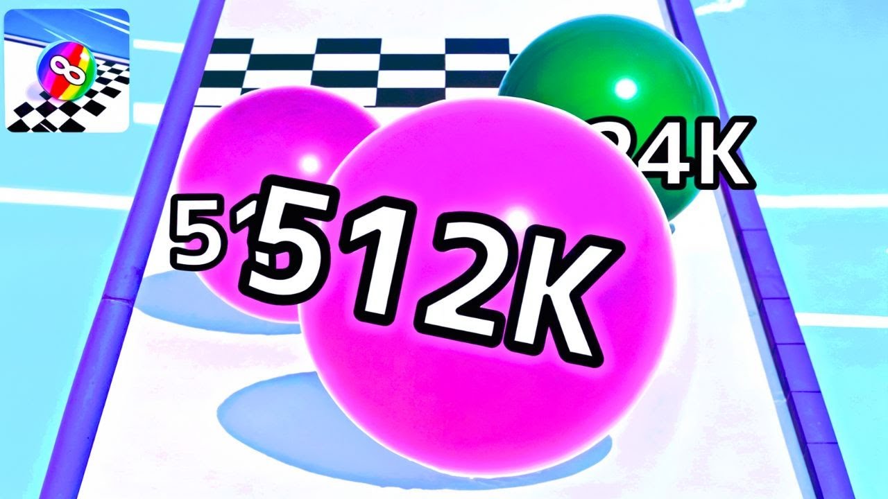 Ball Run Infinity Number Up To (128M, 256M, 512M, 1024M) ! All Levels ...