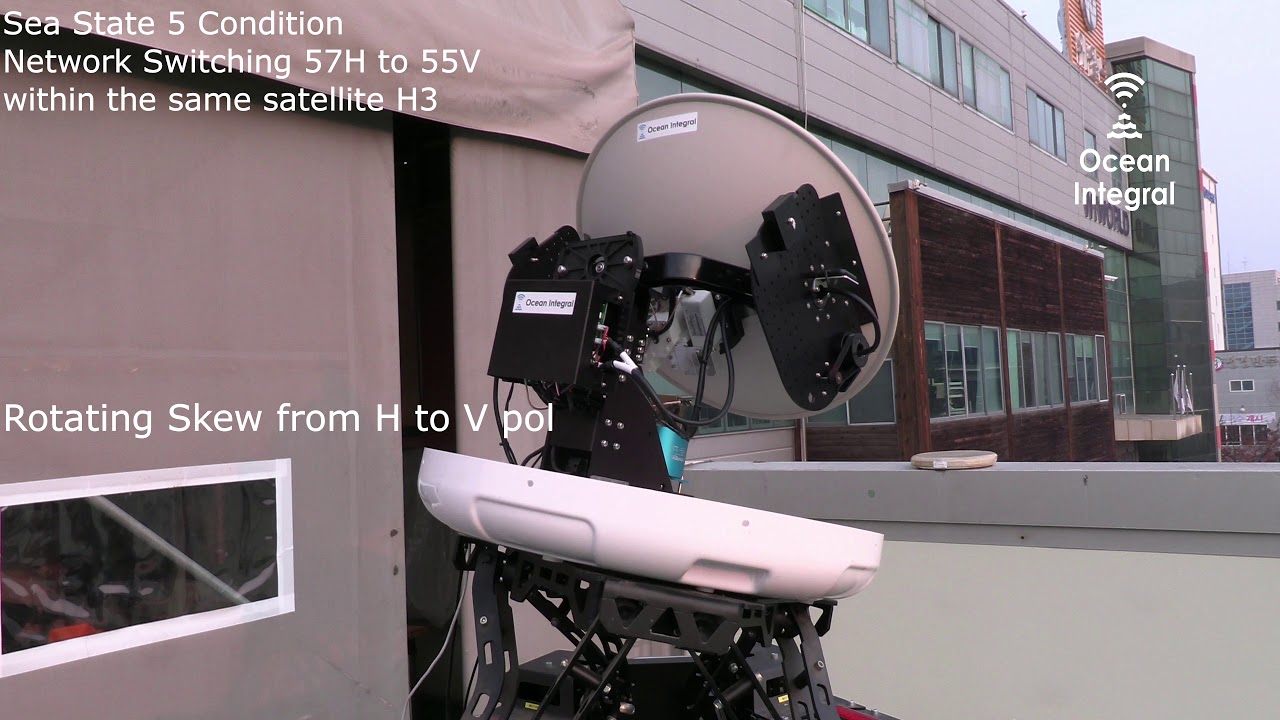 Same Satellite Network Change During Sea State 5 - YouTube