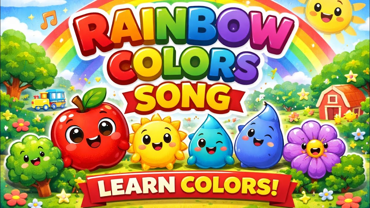 Rainbow Colors Song 🌈 | Learn Colors for Kids | Nursery Rhymes - YouTube
