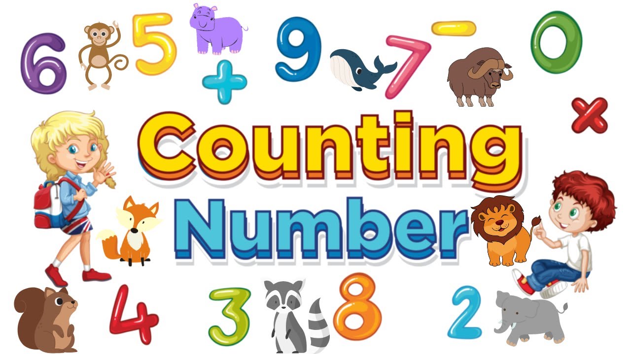 123 Number Names | 1234 Counting for Kids | cartoon video - YouTube
