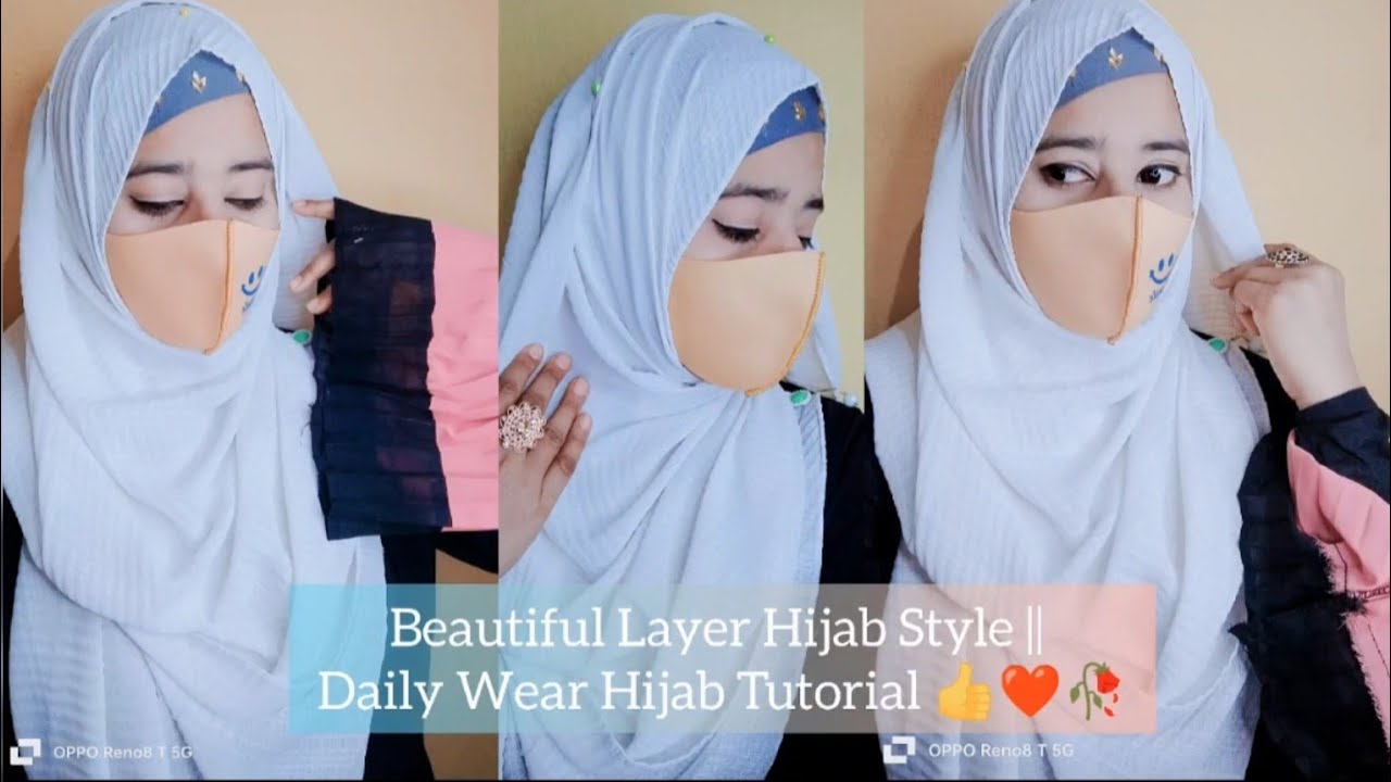 Comfortable Hijab Layers Tutorial || Easy Hijab Style With Niqab | # ...