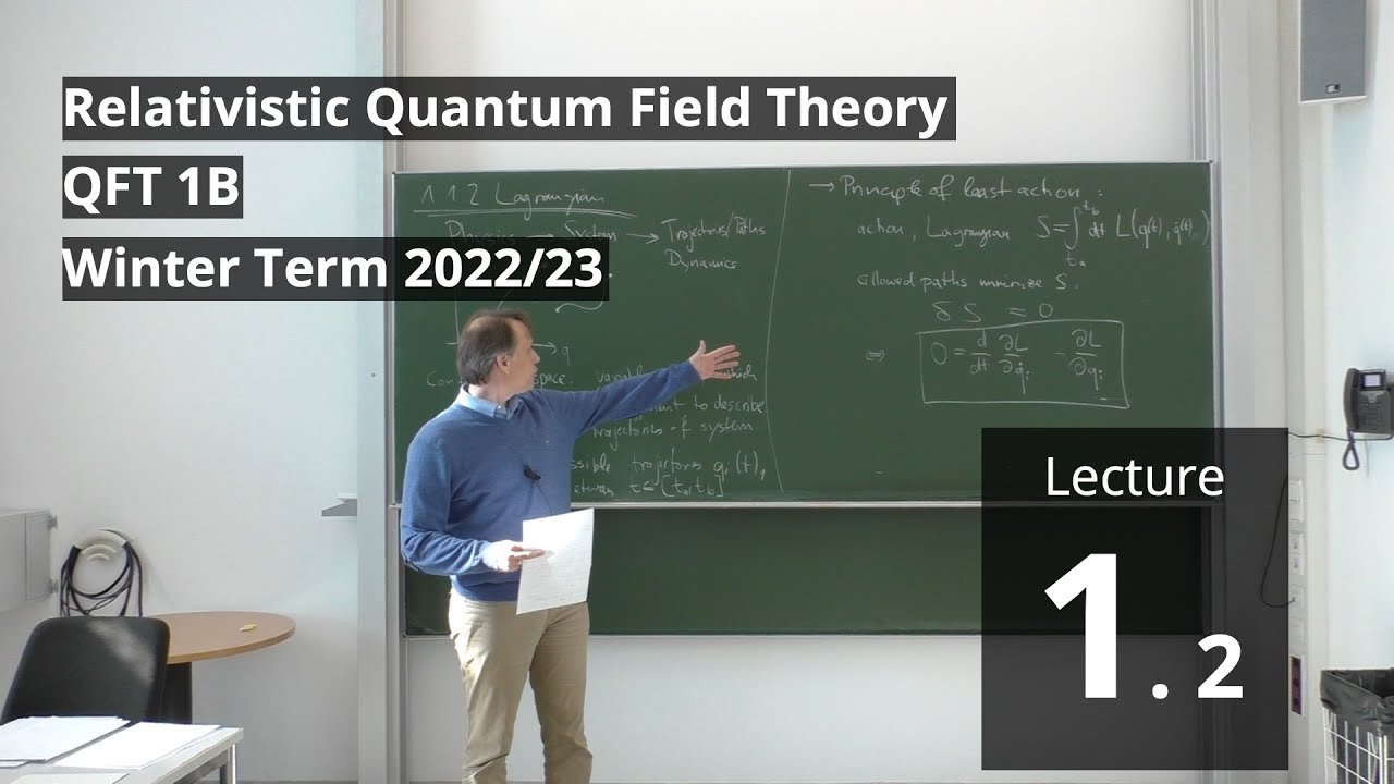 Lec. 1, Part 2/2 - Relativistic Quantum Field Theory (winter 2022/23 ...