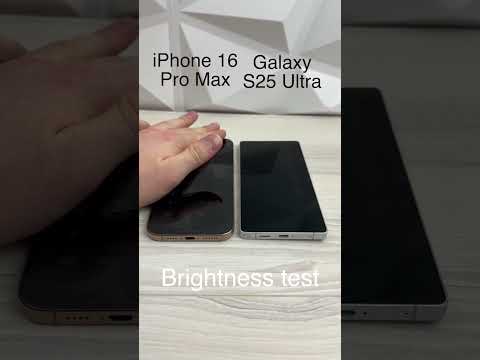 iPhone 16 Pro Max vs Galaxy S25 Ultra - BRIGHTNESS TEST! 🌞 Who Wins? #iphone16 #galaxys25 #tech