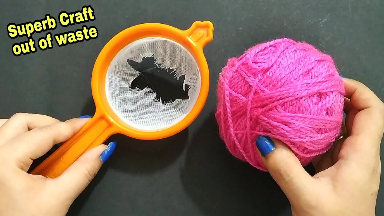Best Reuse of Waste Tea Strainer | Strainer Craft Idea | Easy art n ...