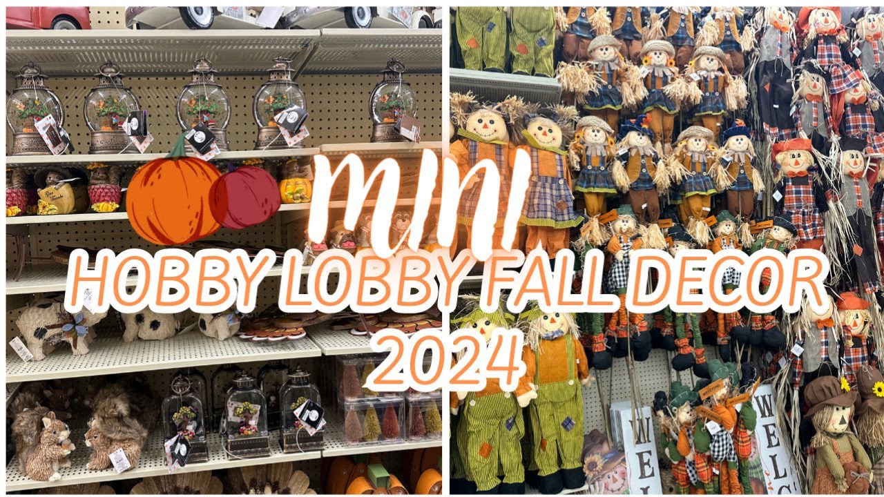 HOBBY LOBBY FALL DECOR | MINI WALKTHROUGH 2024 | #decor | - YouTube