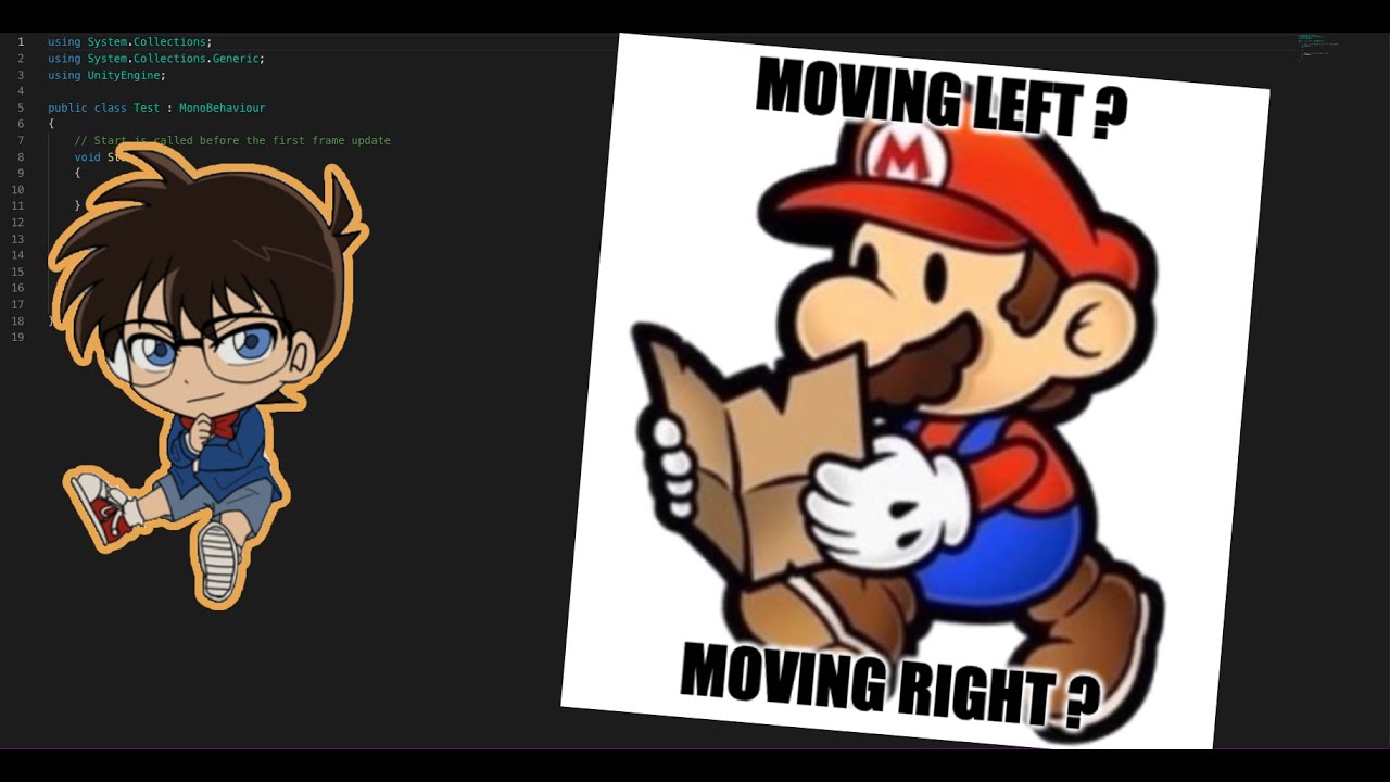 How to make Super Mario bros in Unity Moving Mario - YouTube