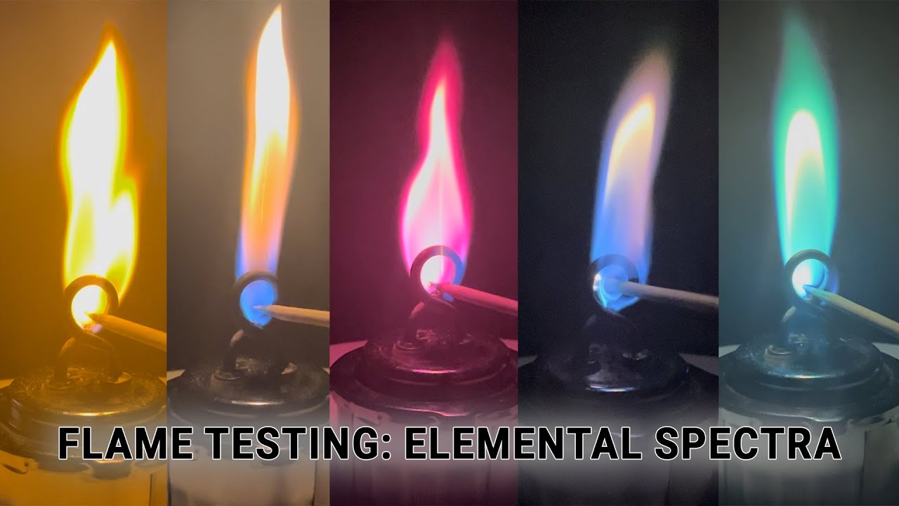 Flame Testing to Identify Elements - YouTube