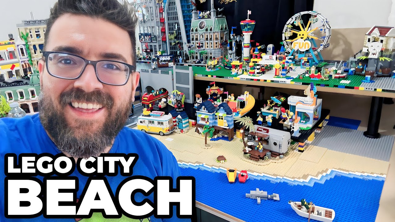LEGO City Beach Hack: Easy Steps to a Realistic Shoreline 🌊 - YouTube