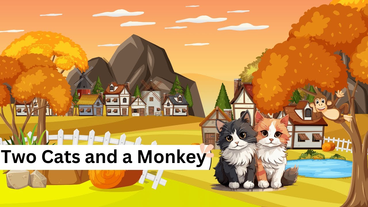 Two Cats and a Monkey A Lesson in Friendship | cartoon video - YouTube