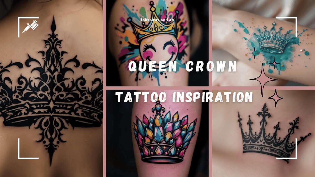 Royal Ink: Queen Crown Tattoo Ideas - YouTube