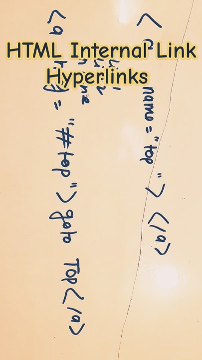 HTML Internal Link | Hyperlinks #html #html5 #htmltutorial #htmlcode # ...
