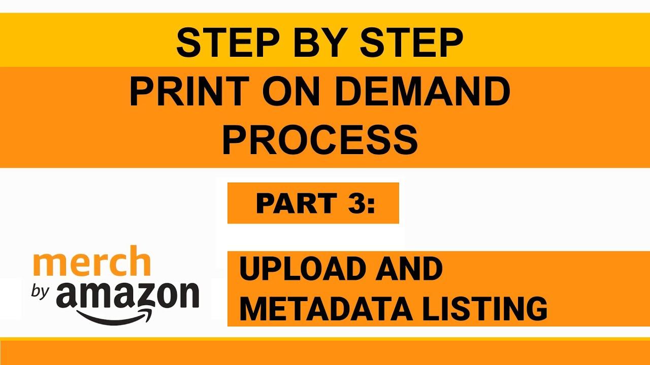Merch by Amazon Step by Step Guide | Listing Process | POD Part 3 - YouTube