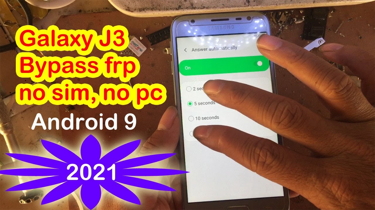 Galaxy J3 ( Sm-J330l) U5 frp Bypass No sim, No Pc, SM-J330l Android 9 ...