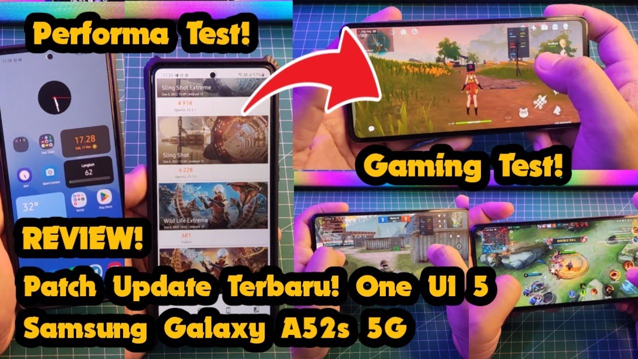 REVIEW UPDATE PATCH ONE UI 5 Desember 2022 SAMSUNG GALAXY A52S 5G ...