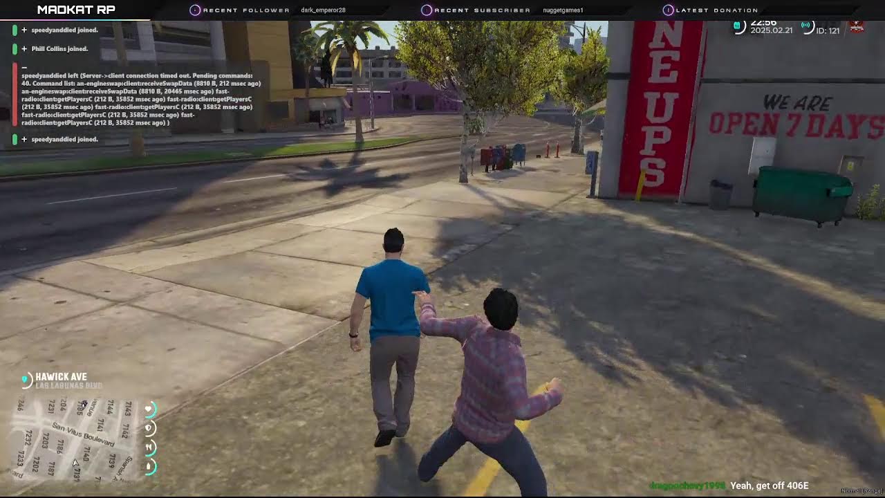 Kicking Cops doors and running! - FiveM - American Force Gaming - YouTube