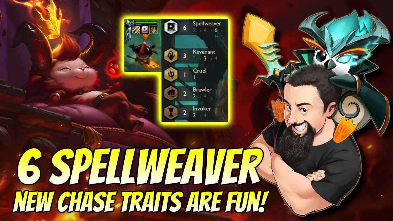 6 Spellweaver - New chase traits are fun! | TFT Reckoning | Teamfight ...