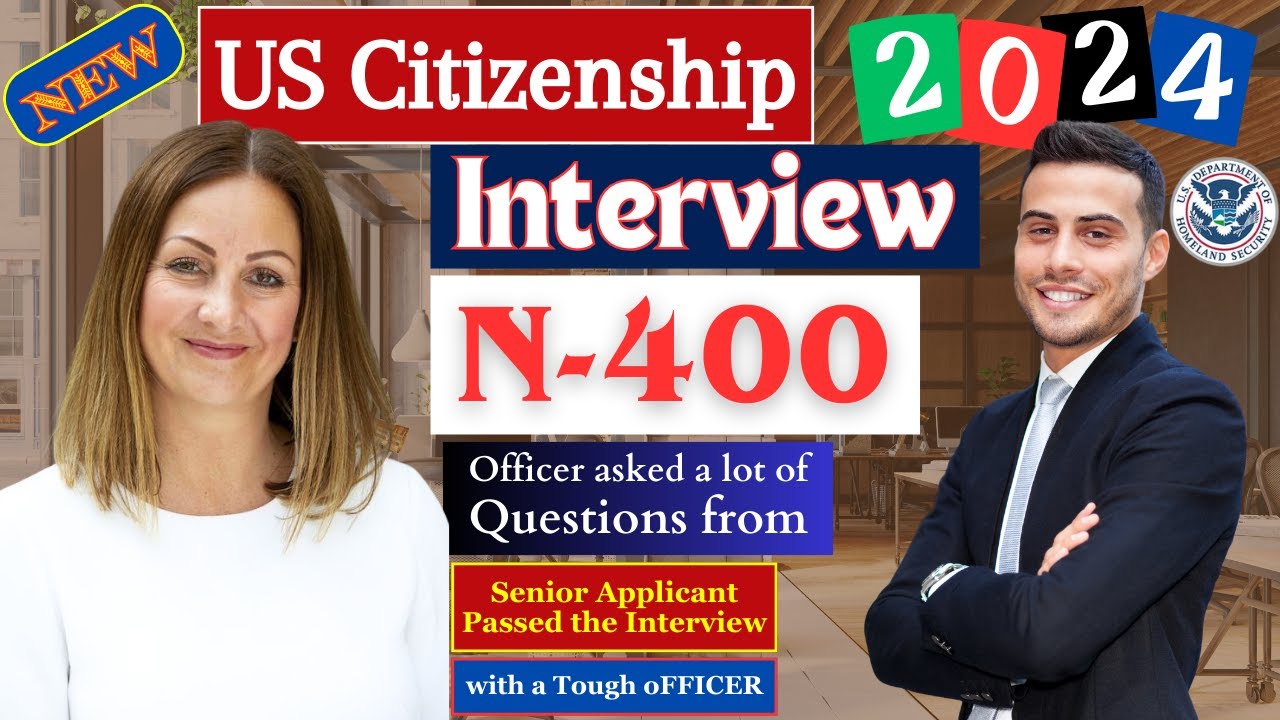 Real Interview of US Citizenship 2024 - N400 Naturalization Interview ...